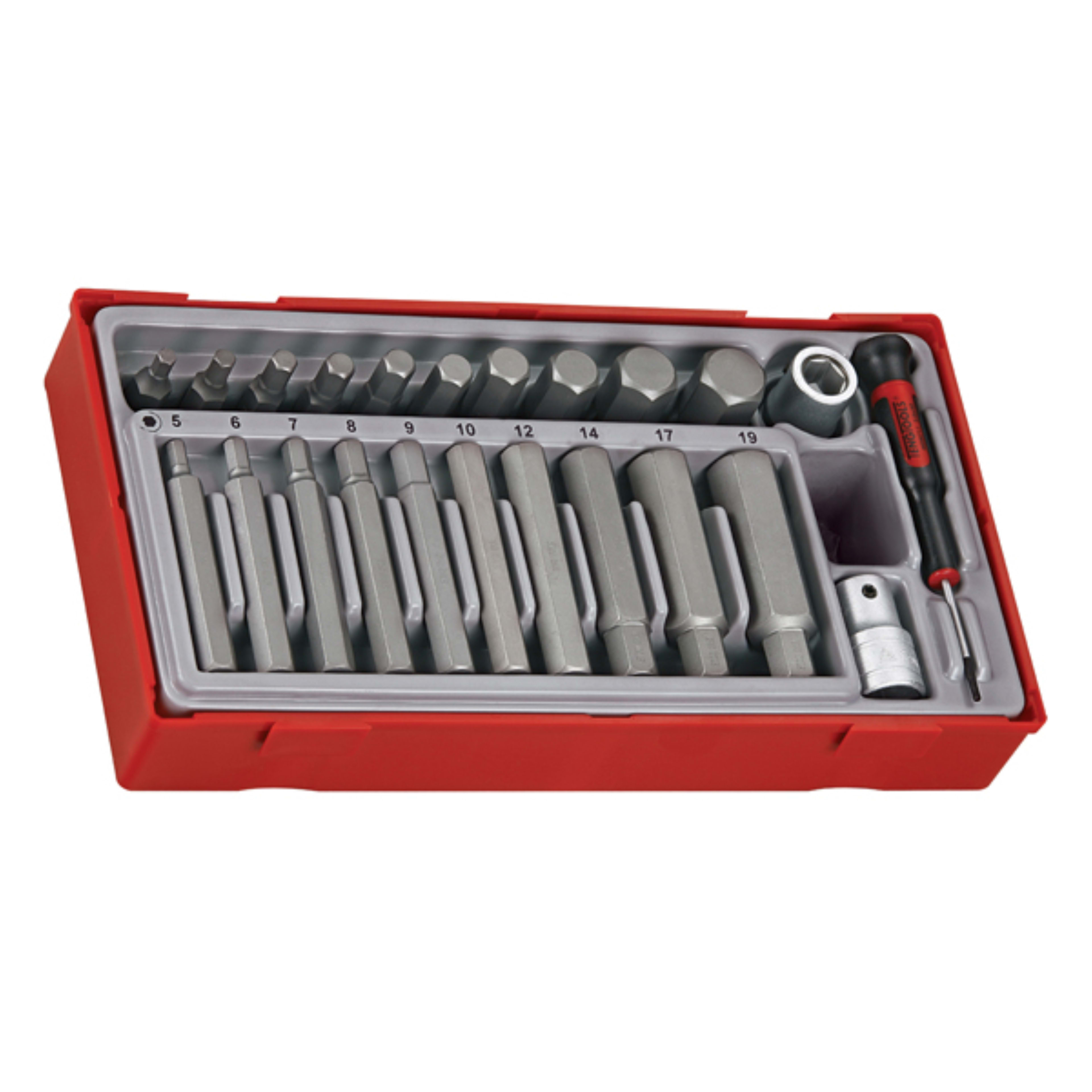 Teng 23pc Hex Bits Set 5-19Metric - TC-Tray-23 Piece Set (Set) for sale ...