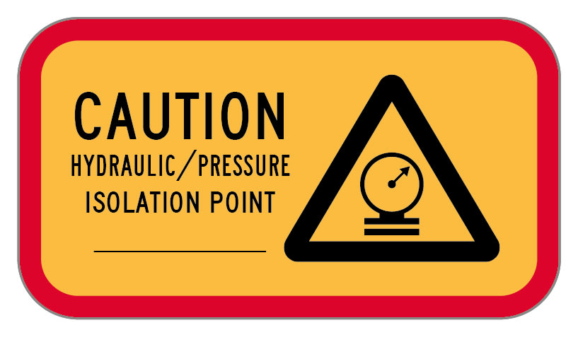 SIGN | HYDRAULIC/PRESSURE ISO POINT (Packet) for sale - NZ Safety ...