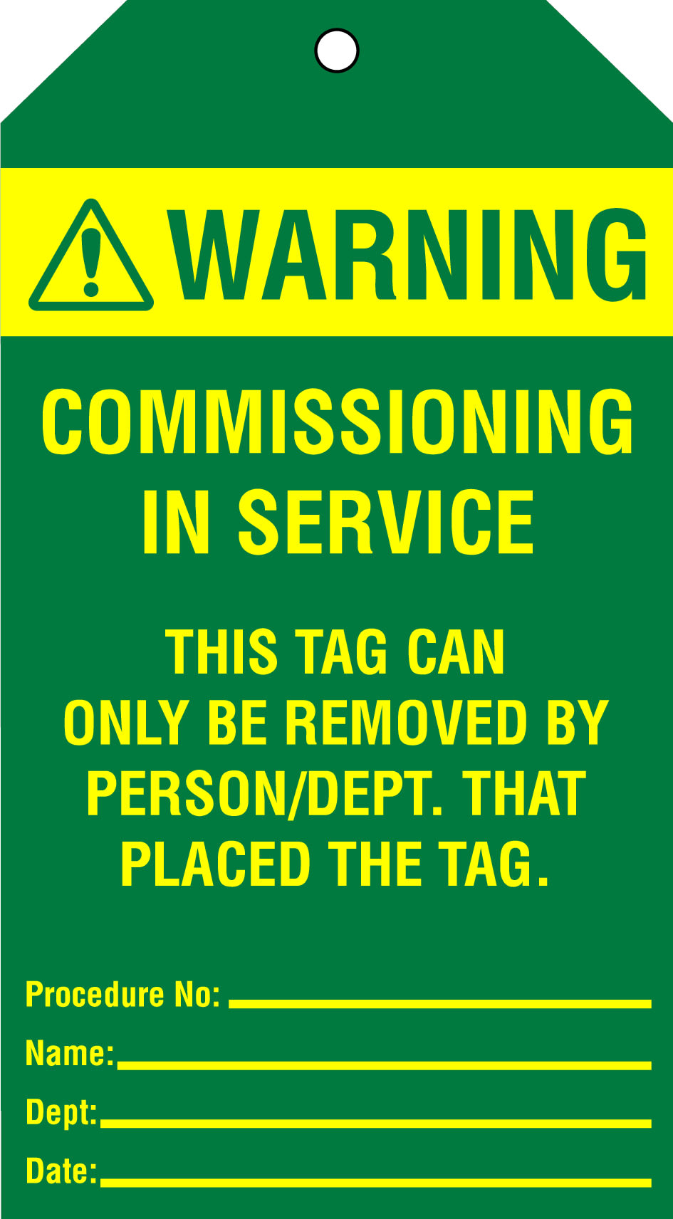 Acc Preven Tags Ties Comm In Srvc (Packet) for sale - NZ Safety ...