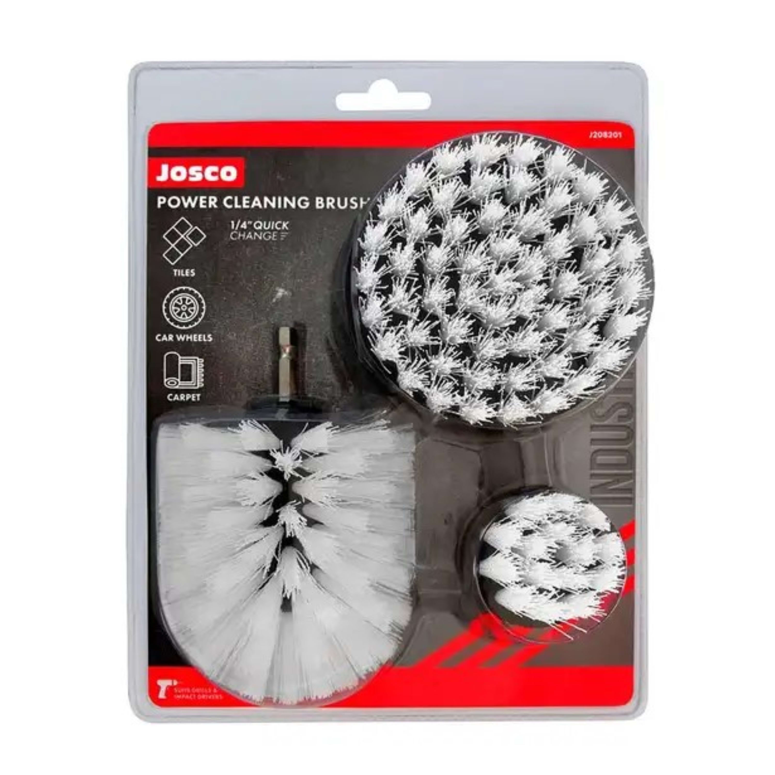 Josco Power Cleaning Brush Kit (Each) for sale - NZ Safety Blackwoods ...