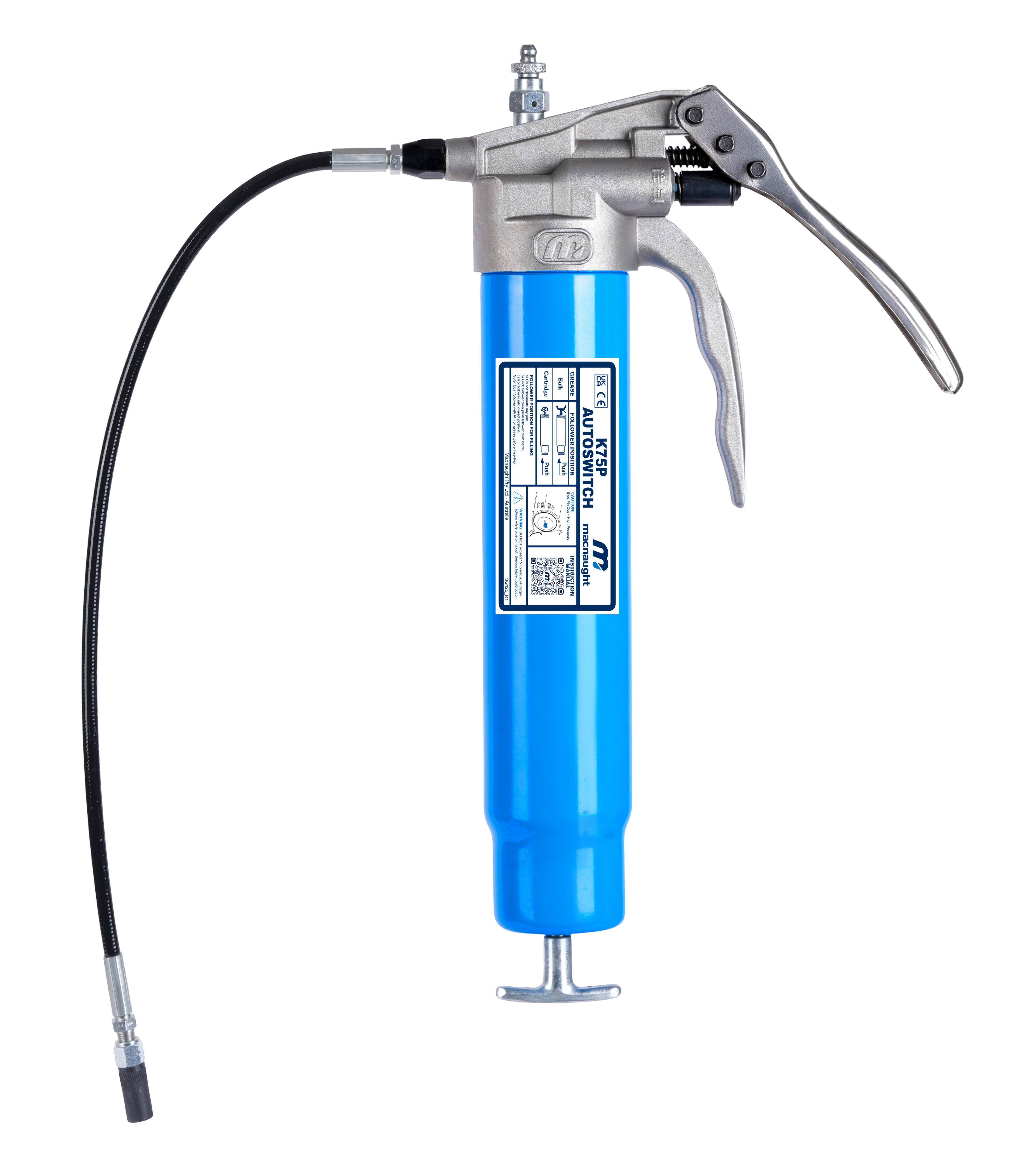 Macnaught Autoswitch Pistol Grip Grease Gun (Each) for sale - NZ Safety ...