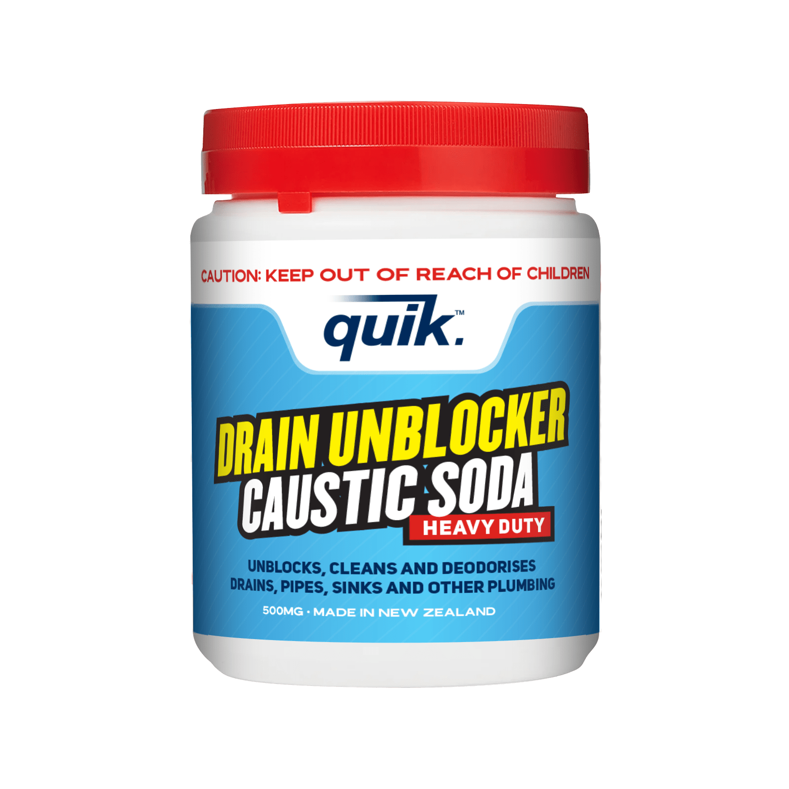 Quik Caustic Soda Drain Cleaner-500g-Each for sale | NZ Safety Blackwoods