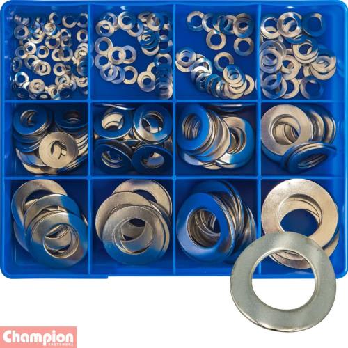 Champion Fixit Wave Washer Kit - Stainless Steel-255 Piece-Set for sale ...