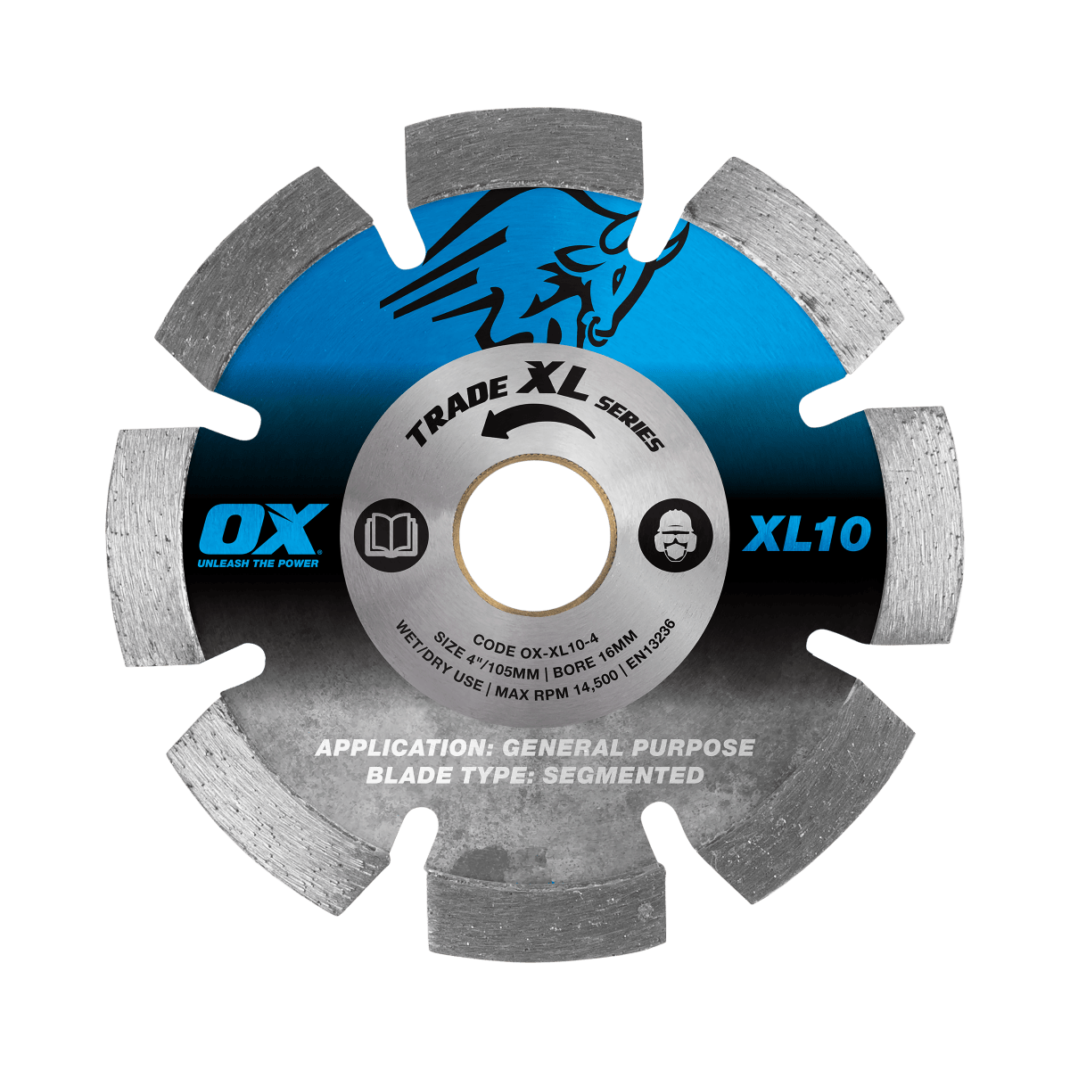 OX Tools Trade XL 10 Segmented Diamond Blade 4"-105mm (Each) for sale ...