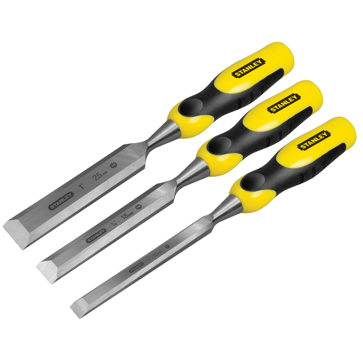 Stanley FatMax Dynagrip Wood Chisel-12, 18, 25mm-Pack of 3-Set for sale ...