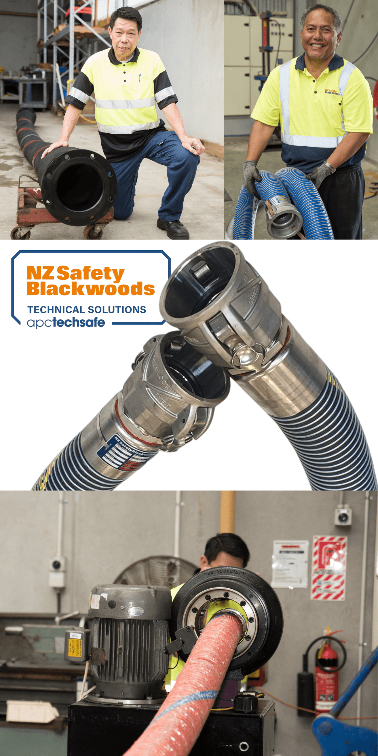 Hose manufacture & installation | NZ Safety Blackwoods