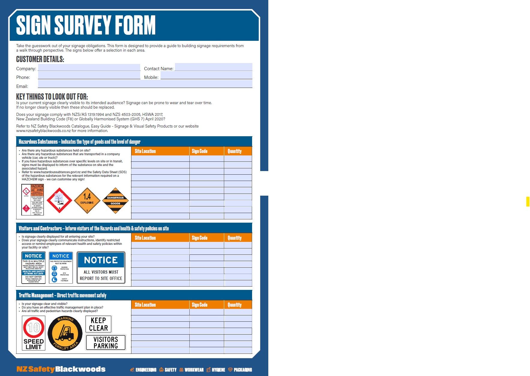 Custom Signs | NZ Safety Blackwoods