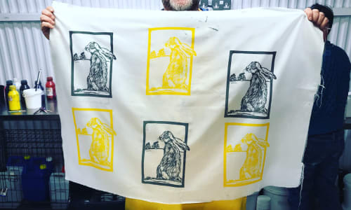 Screen Printing onto Textiles for Beginners | Obby