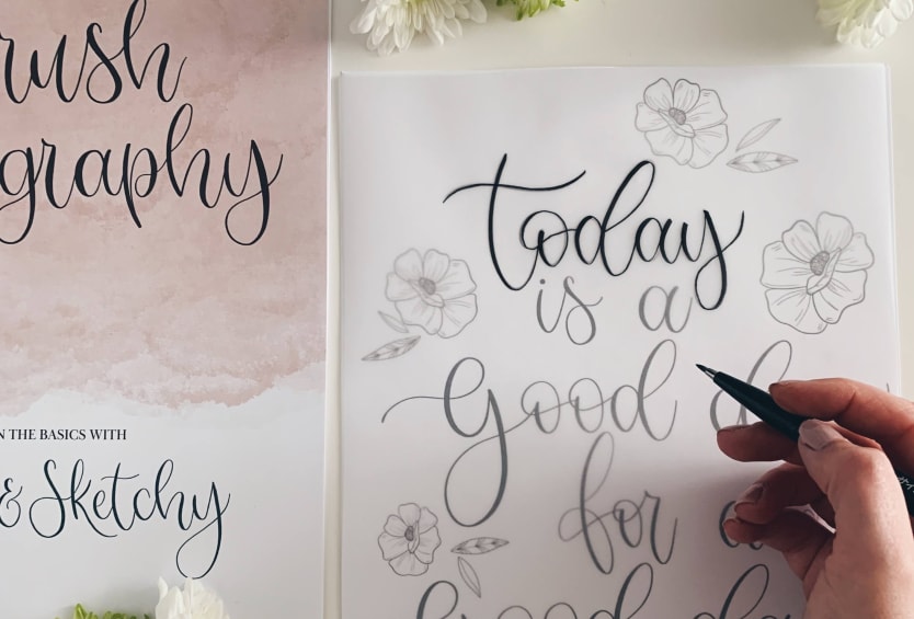Hand Lettering For Beginners Pretty Simple Lettering: Modern