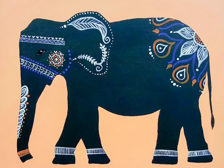 "Fancy Elephant" 16x20 (16+)