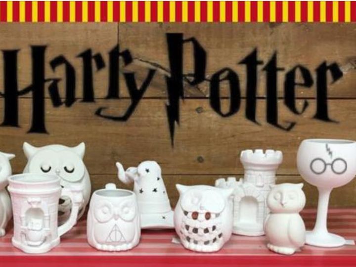 Harry Potter inspired pottery painting