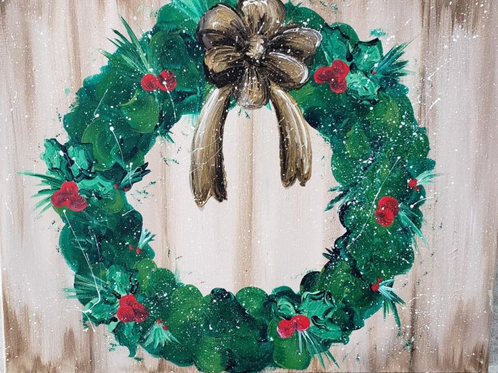 Paint + Sip: WINTERY WREATH
