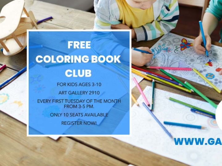 Free Coloring Book Club for Kids