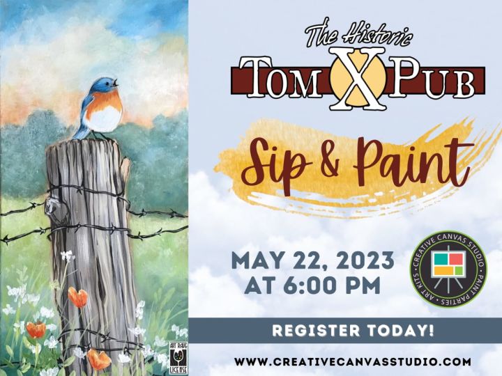 Sip & Paint at The Historic Tom X Pub
