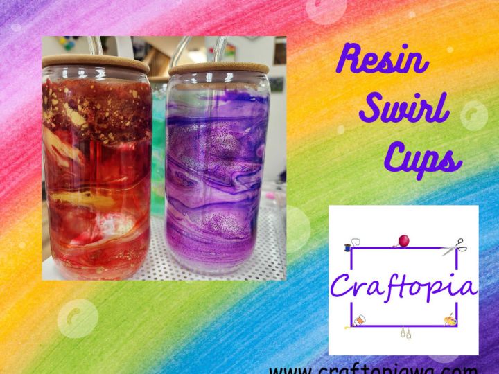 Resin Swirl Cups