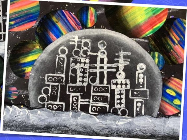 Summer Art Camp-July 22nd-26th: Outer space Week