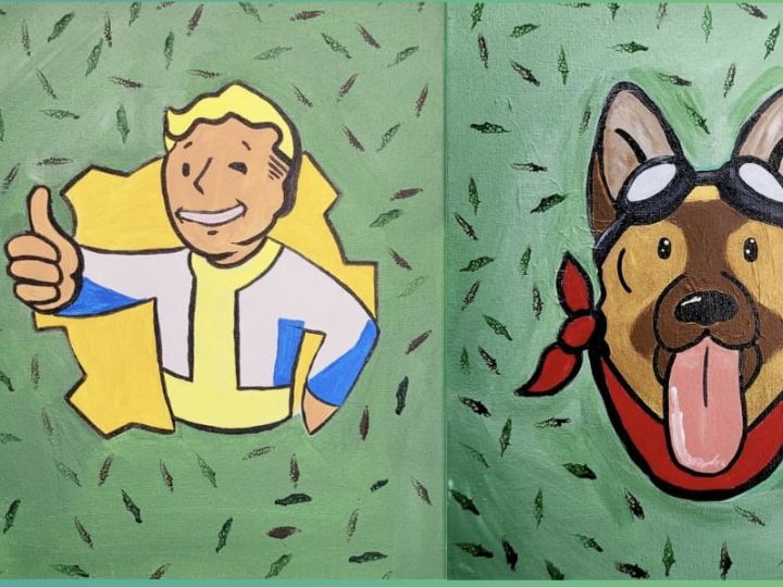 Summer Art Camp: Gamer's Paradise! Fallout Choice: Vault Boy or Dog ...