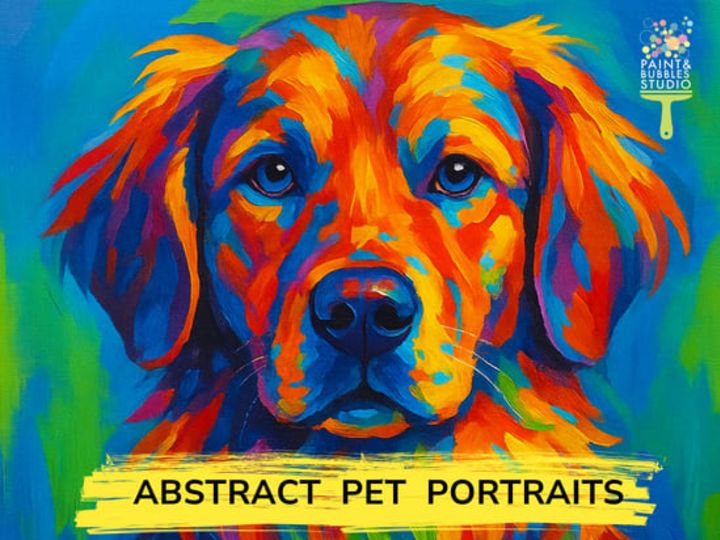 Abstract Pet Portrait Painting