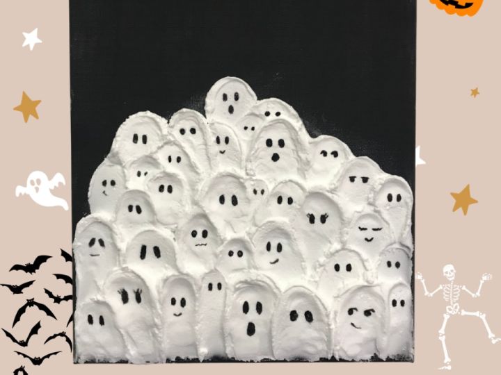 Textured Ghosts Paint Night