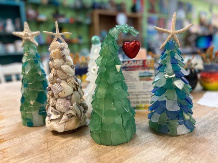 11/26 Sea Glass Tree w/fairy lights