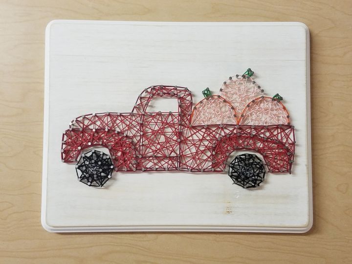 Fall Retro Truck String Art Class $55