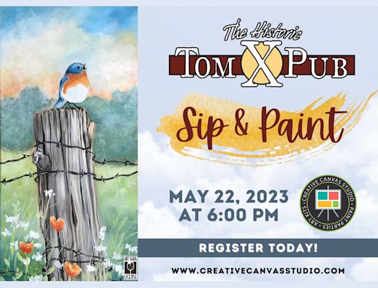 Sip & Paint at The Historic Tom X Pub