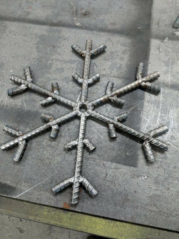 Welding & Metal Bandsaw: Snowflake Wall Art