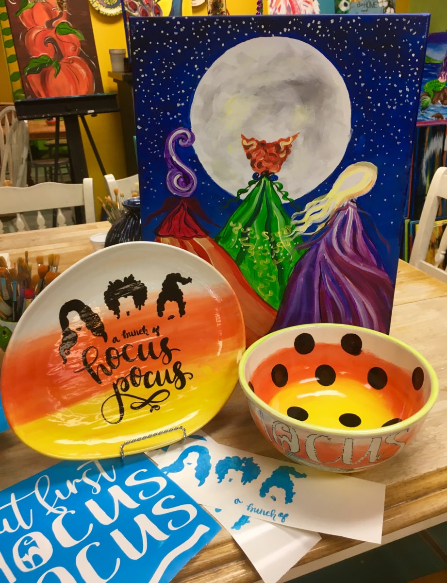 10/22 Hocus Pocus Pottery Painting Event
