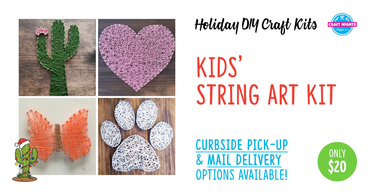 Holiday DIY Craft Kits - Kids' String Art Kit