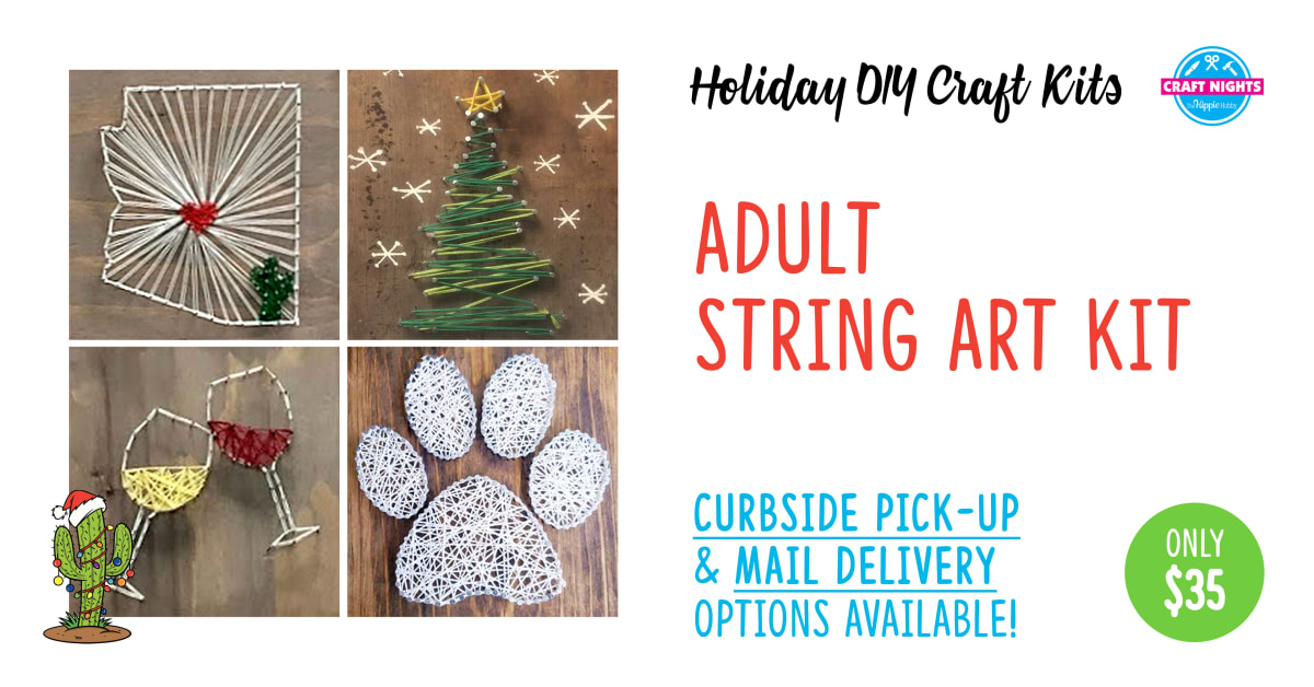 Holiday DIY Craft Kits - Adult String Art Kit