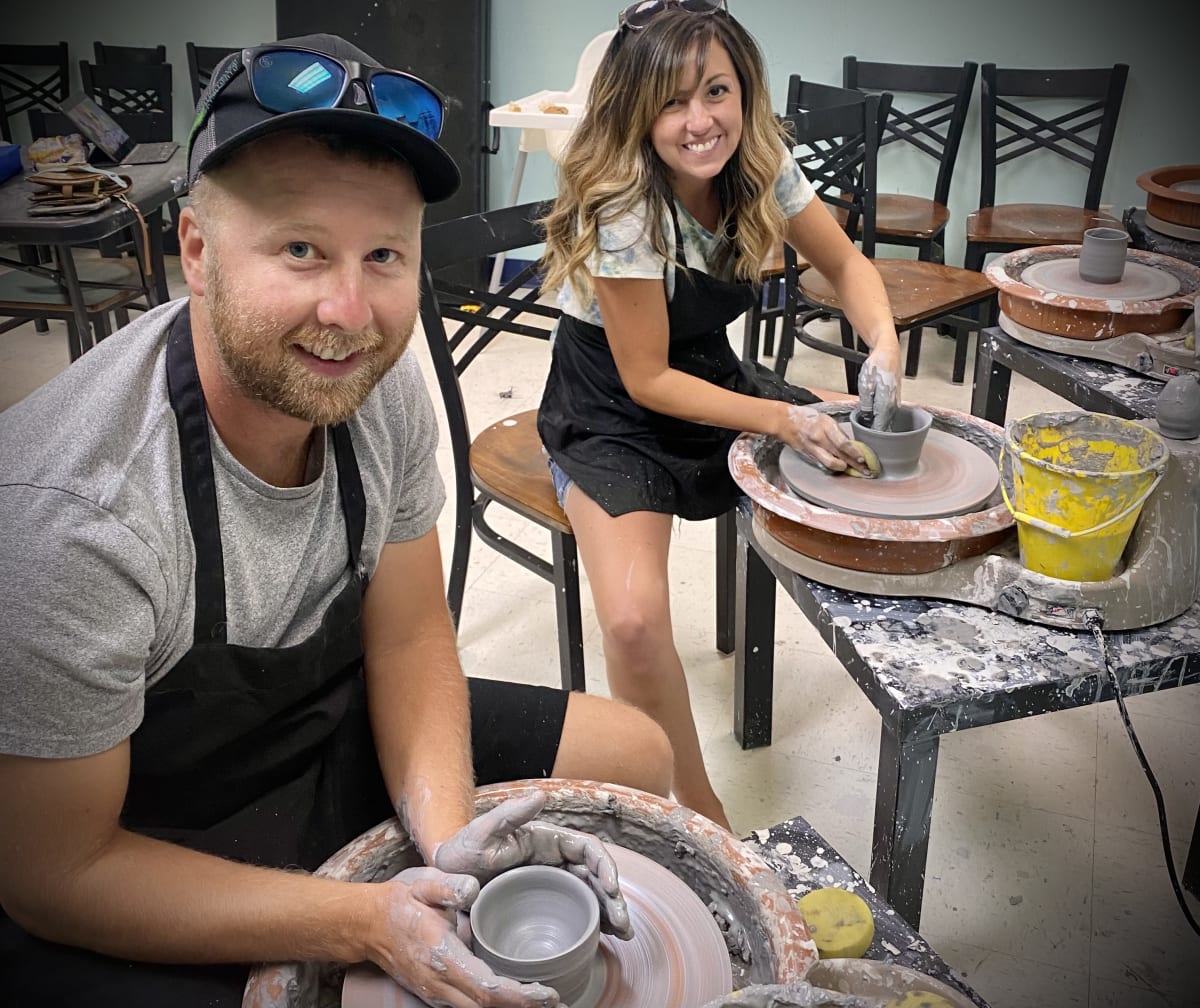 Sip and Spin - Adult Group Pottery Wheel Class