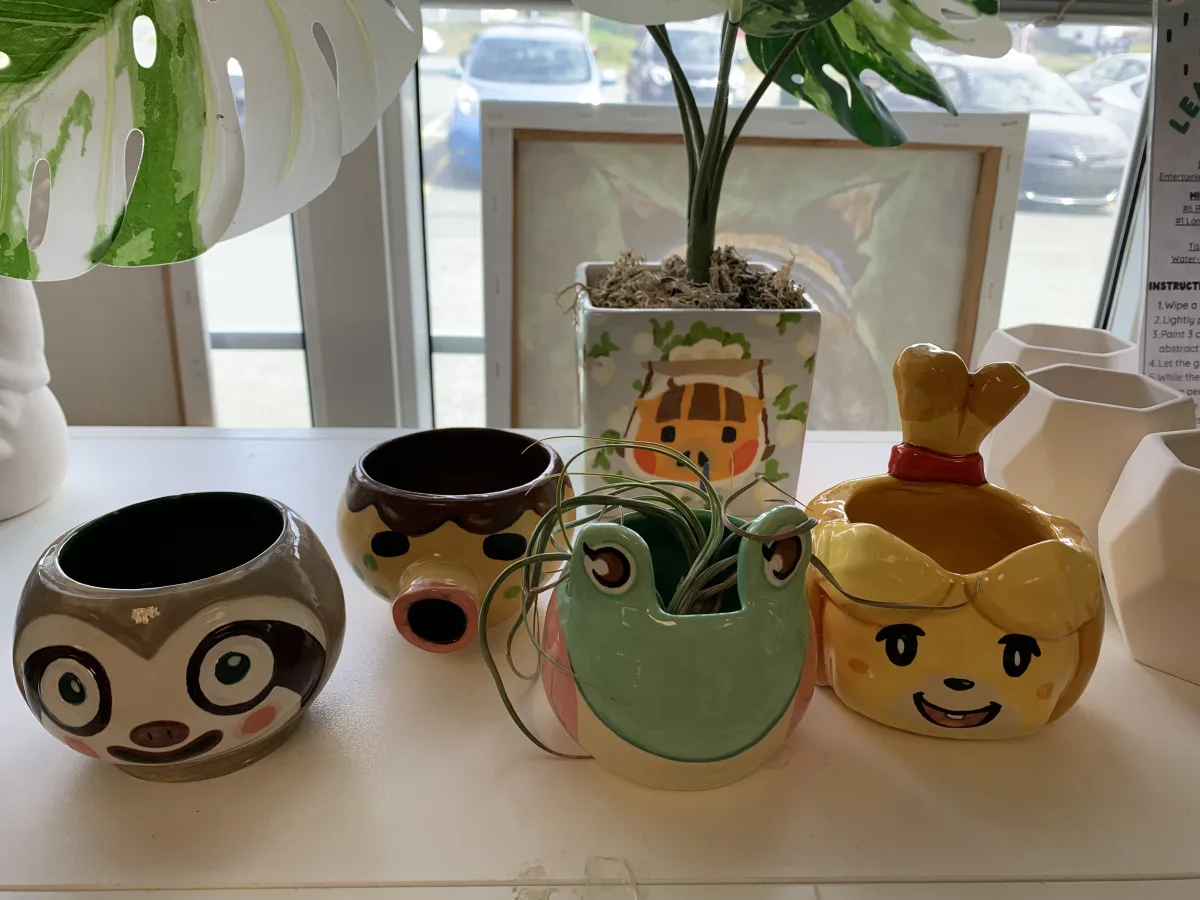 Clay Animal Crossing Planters