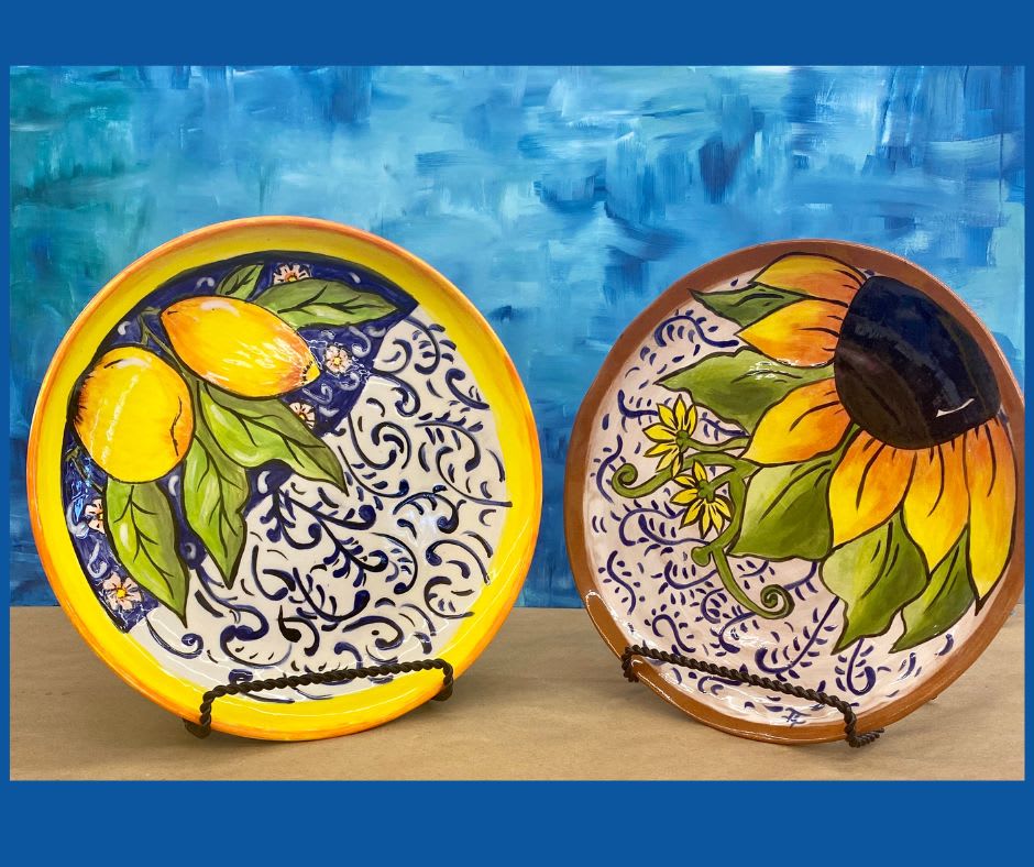 Italian Glazing Technique on Pottery