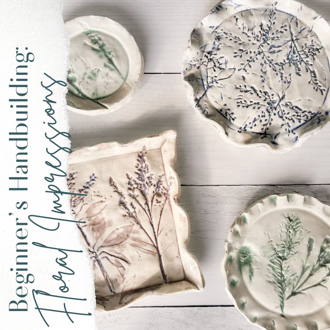 Beginner's Handbuilding: Floral Impression Clay Dish