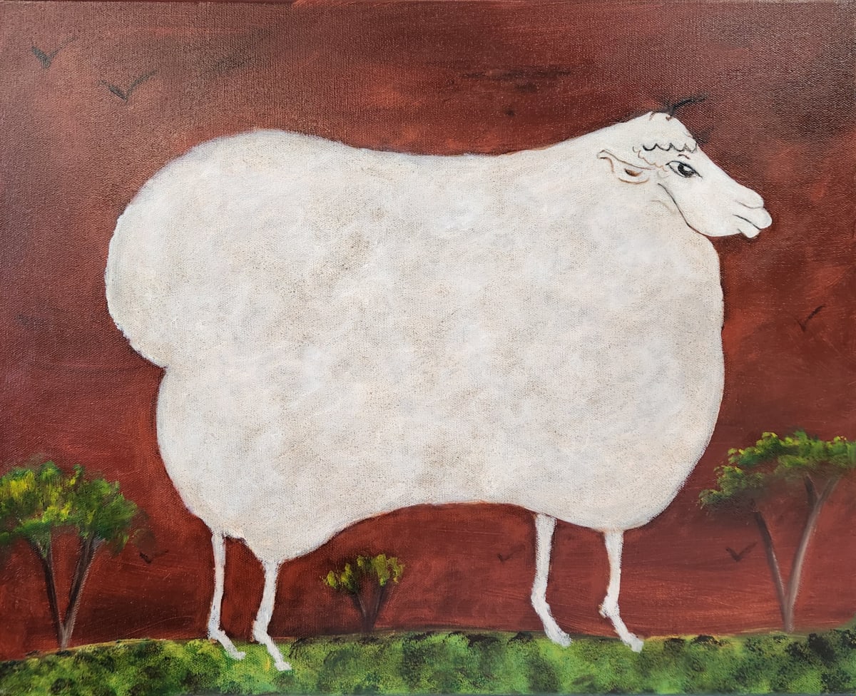 A Nod to Folk Artist Warren Kimble - Adult Guided Paint Series - The Sheep