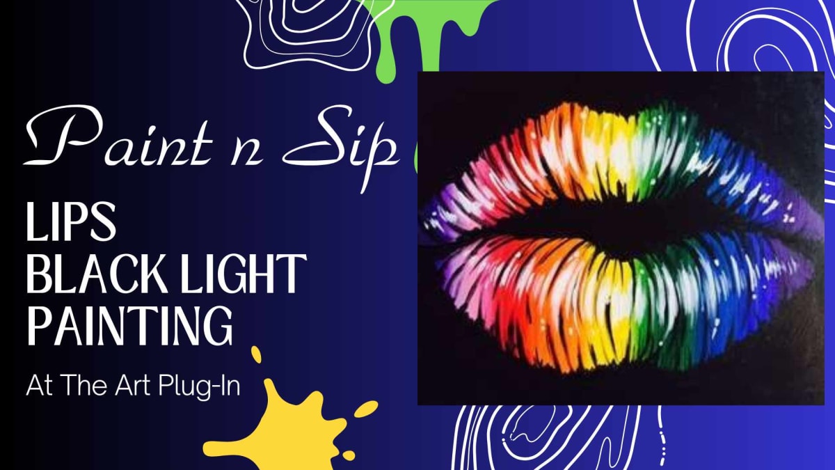 Paint N Sip - Glow in the Dark LIPS