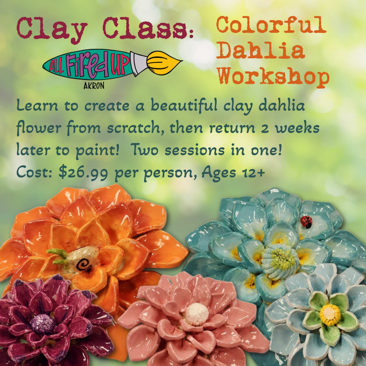 Clay Class: Clay Dahlia Workshop