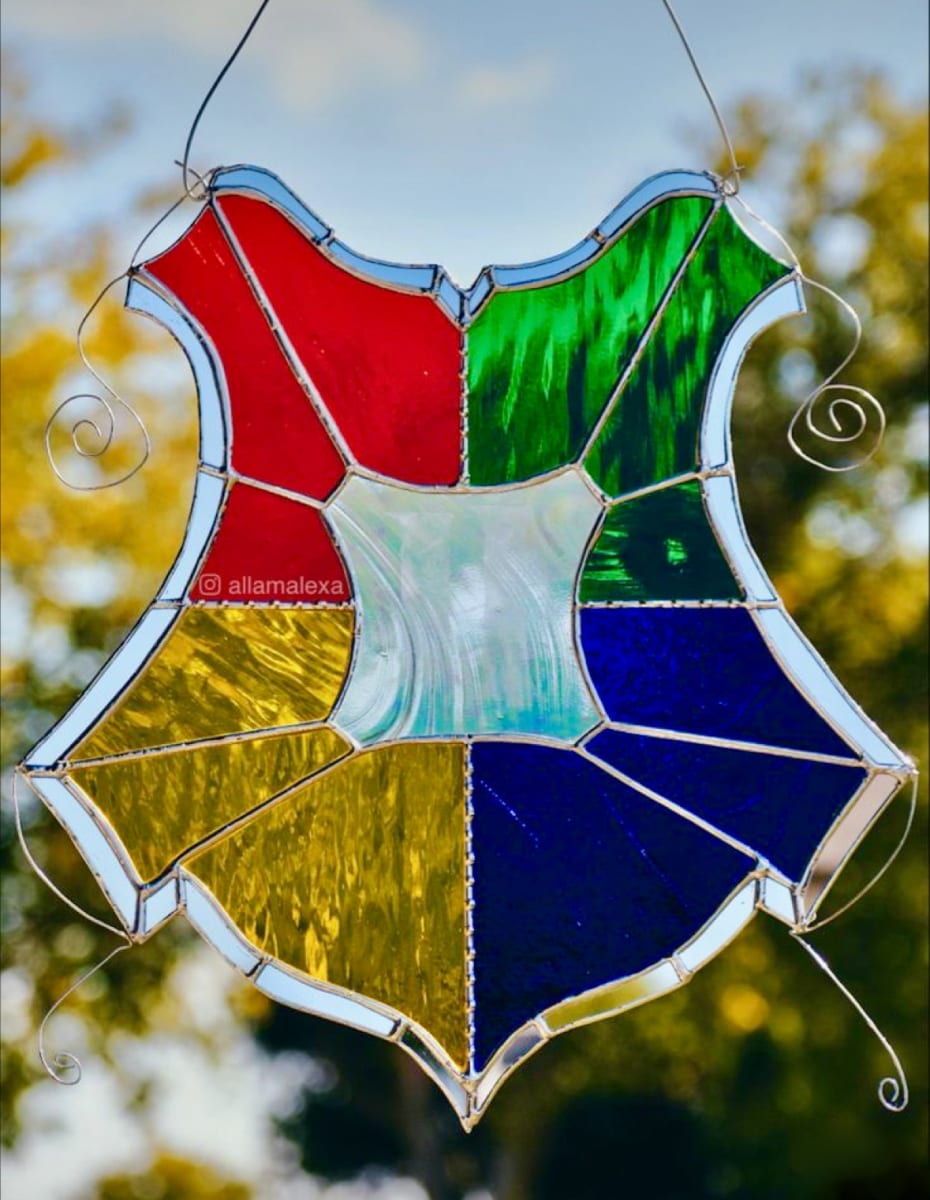 Wizards Shield Stained Glass Class