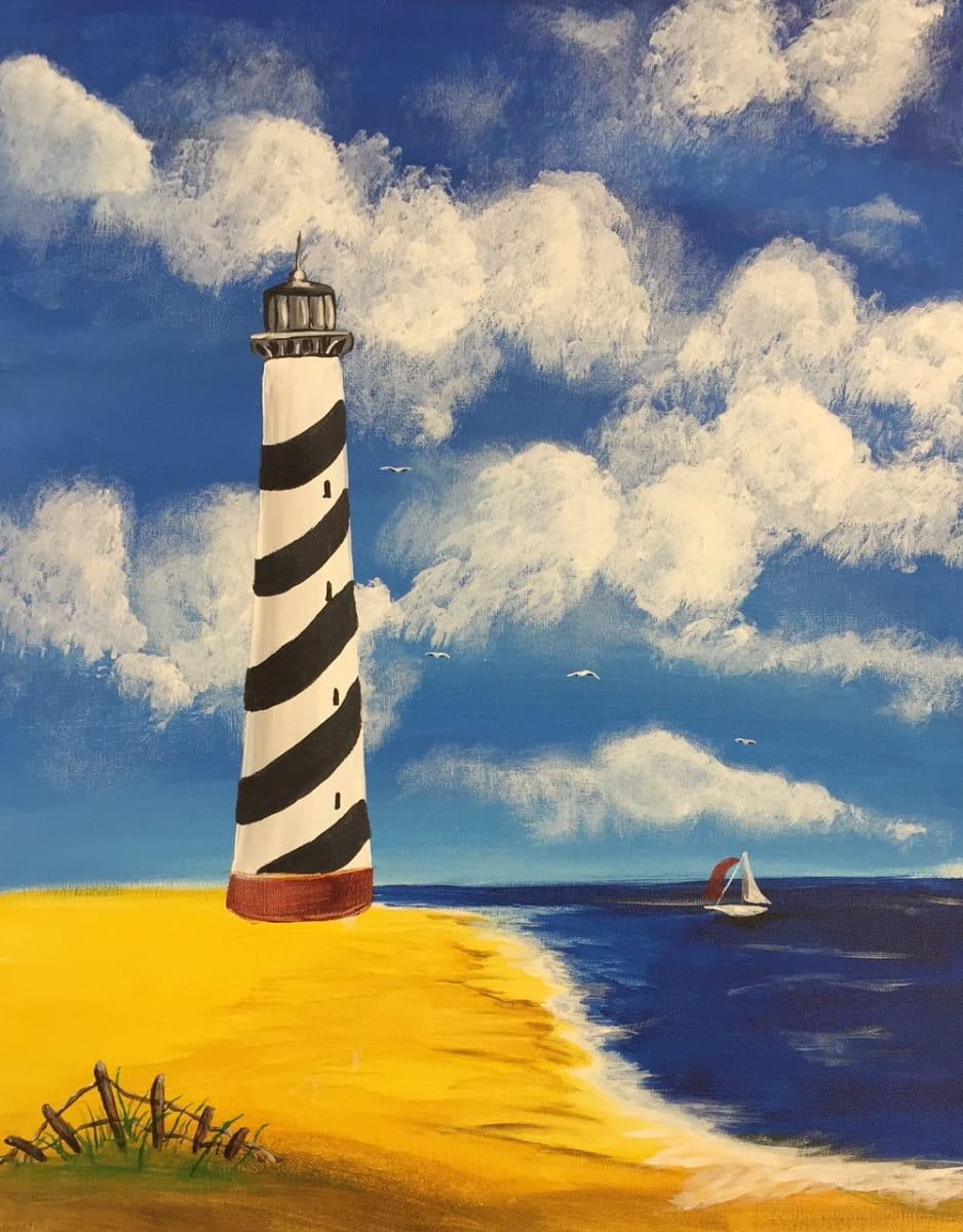 ASL Lighthouse Paint & Sip Canvas Class