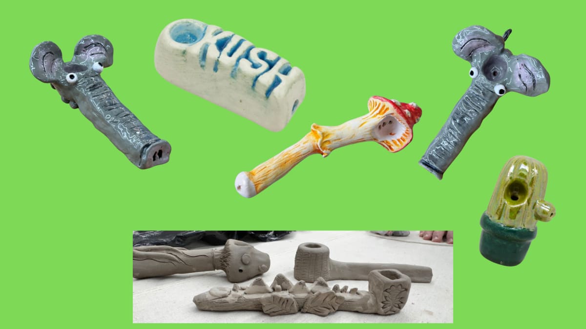 Create, Build and Glaze your own CLAY Pipe! Functional and Fun 420