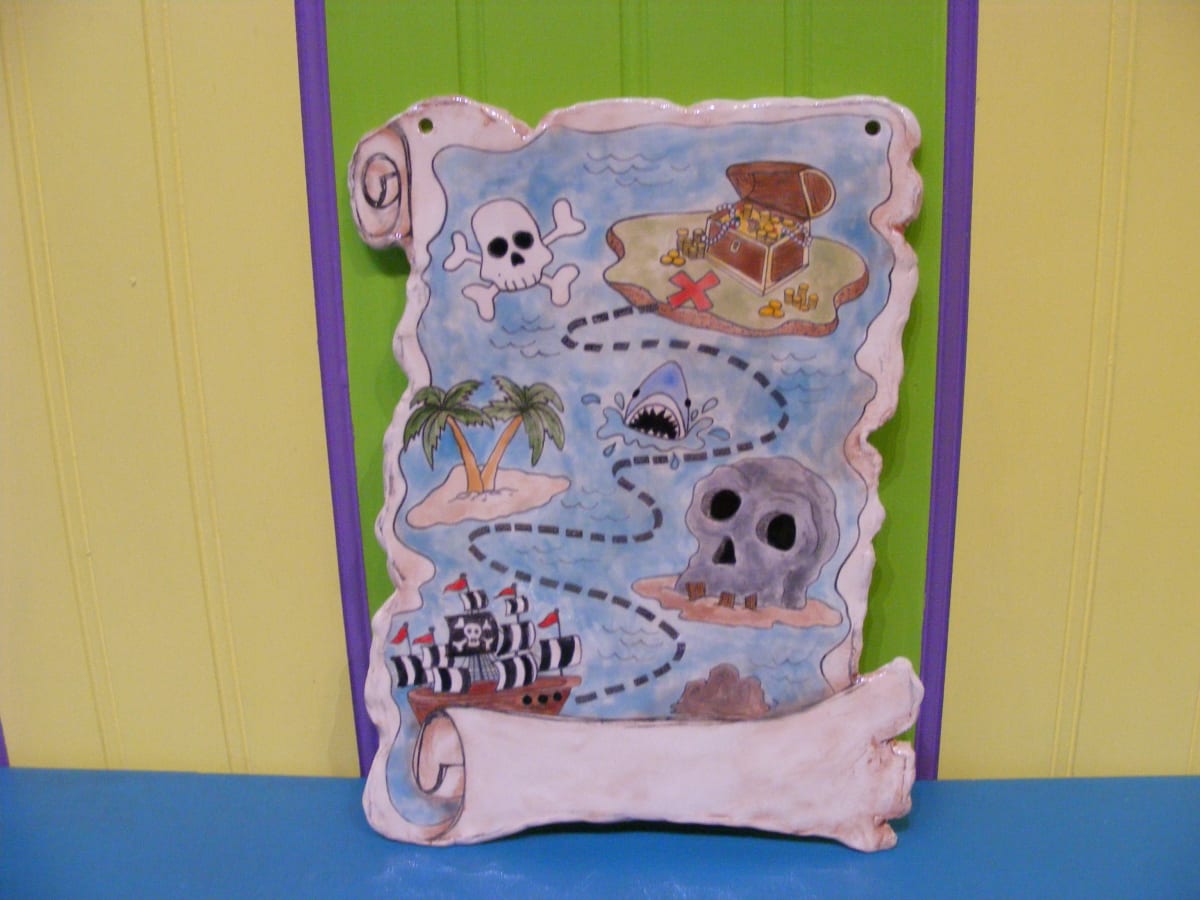 Clay Pirate Map Silkscreen