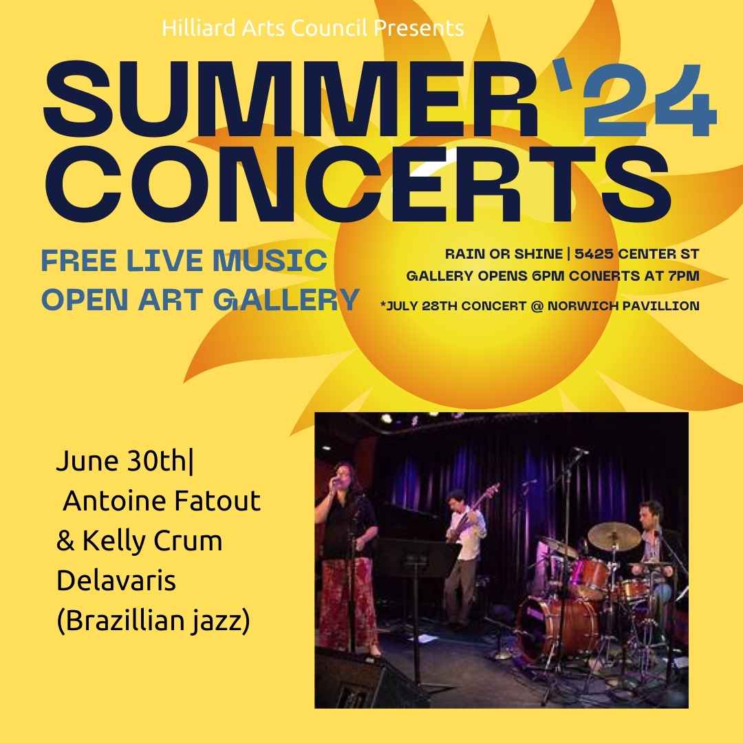 2024 Summer Concert Series: June 30 Antoine Fatout & Kelly Crum Delavaris