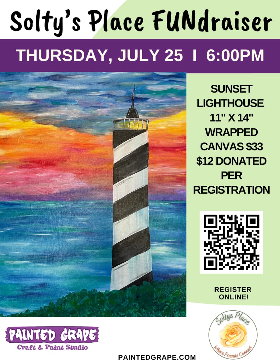 FUNdraiser - Soltys Place - Sunset Lighthouse Canvas Class