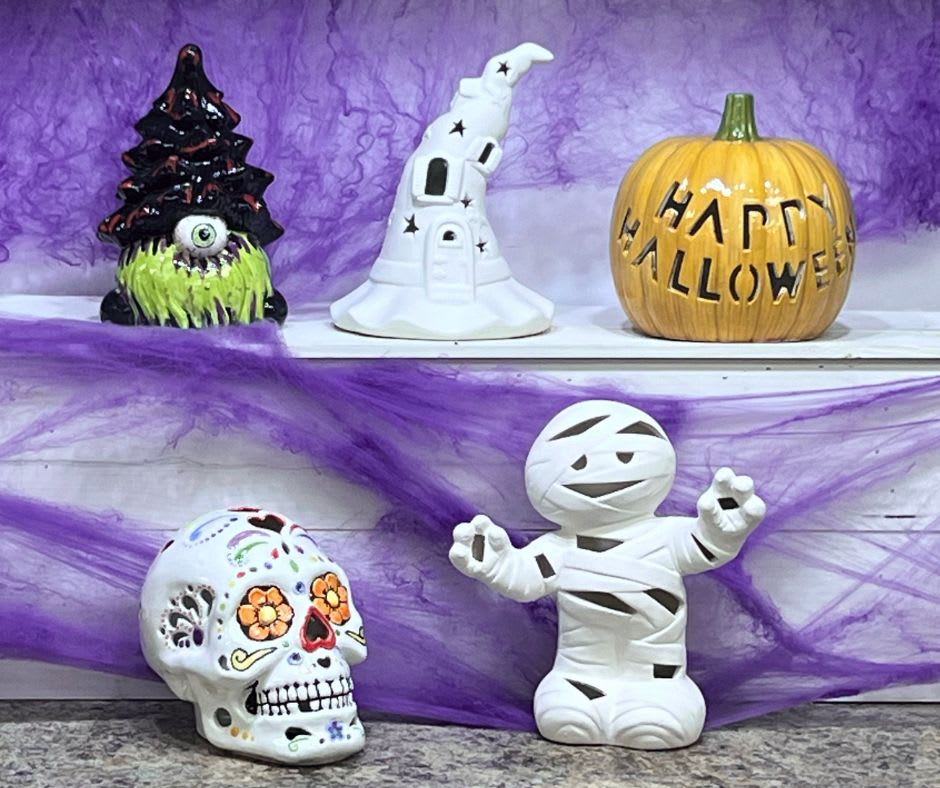 Spooktacular Halloween Decor Pottery @ Murray’s Fools Distilling Co