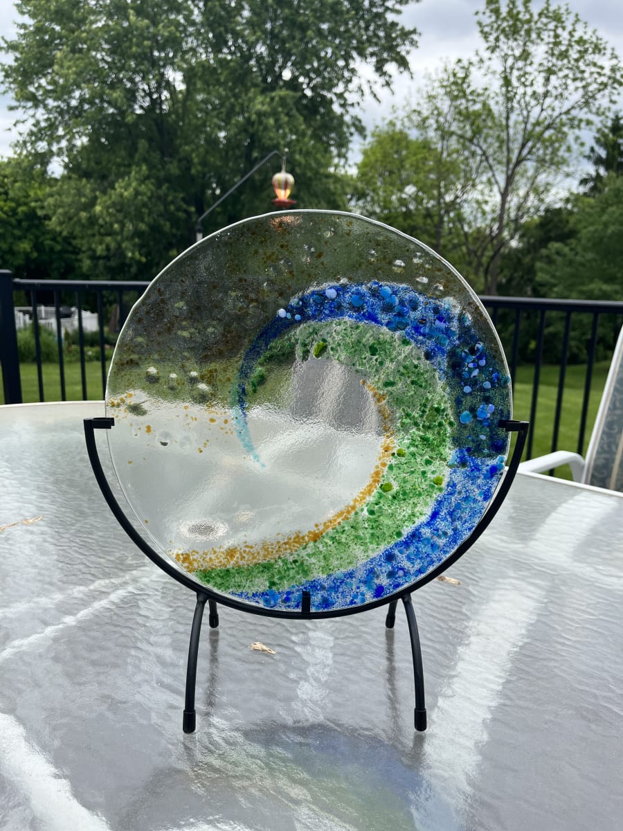 Fused Glass Glass Wave