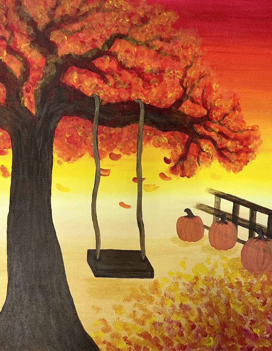 TWO for TUEsday - Fall Swing Canvas Paint & Sip Class