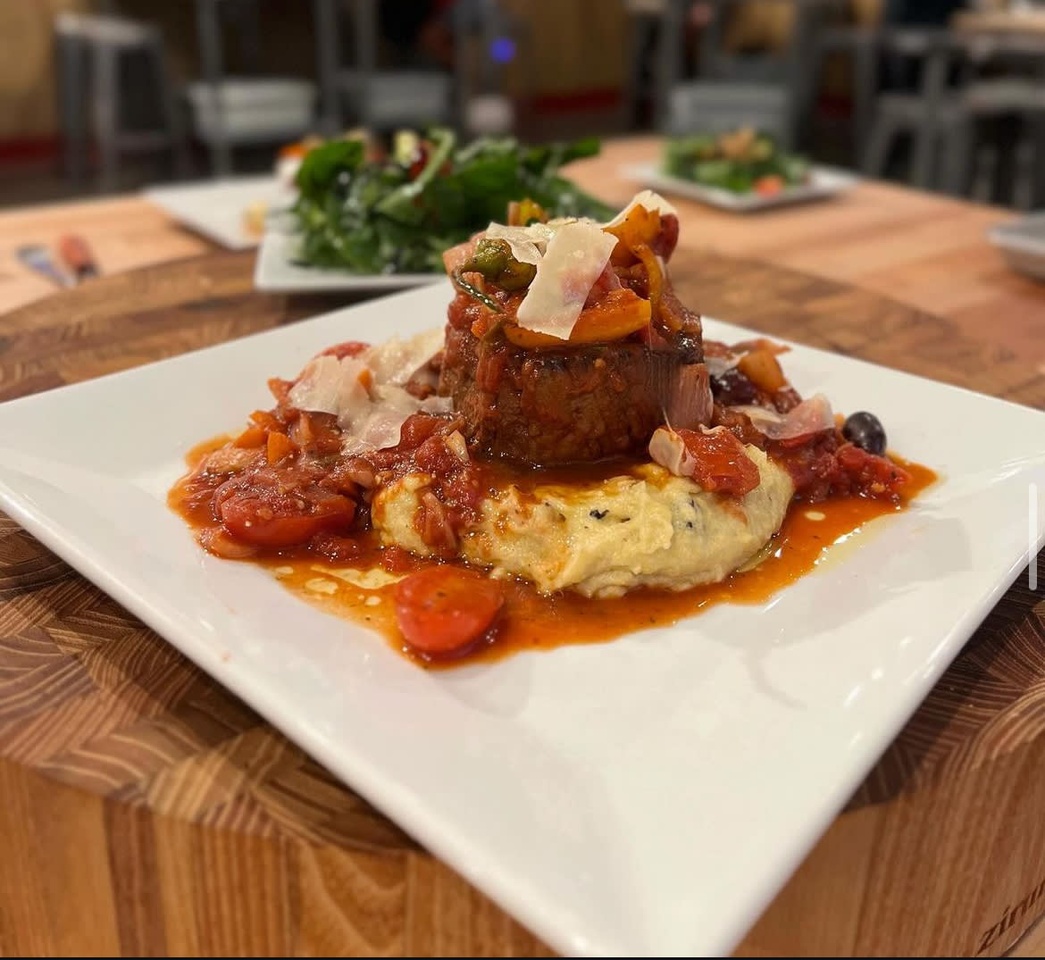 Filet Mignon Pizzaiola & Polenta-$115.00+fees (GF) [Amityville]