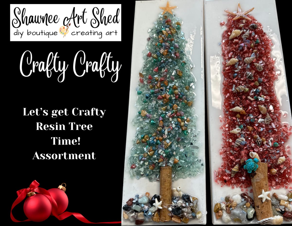 Crafty Crafty Thursday~ Resin Christmas Tree on Canvas
