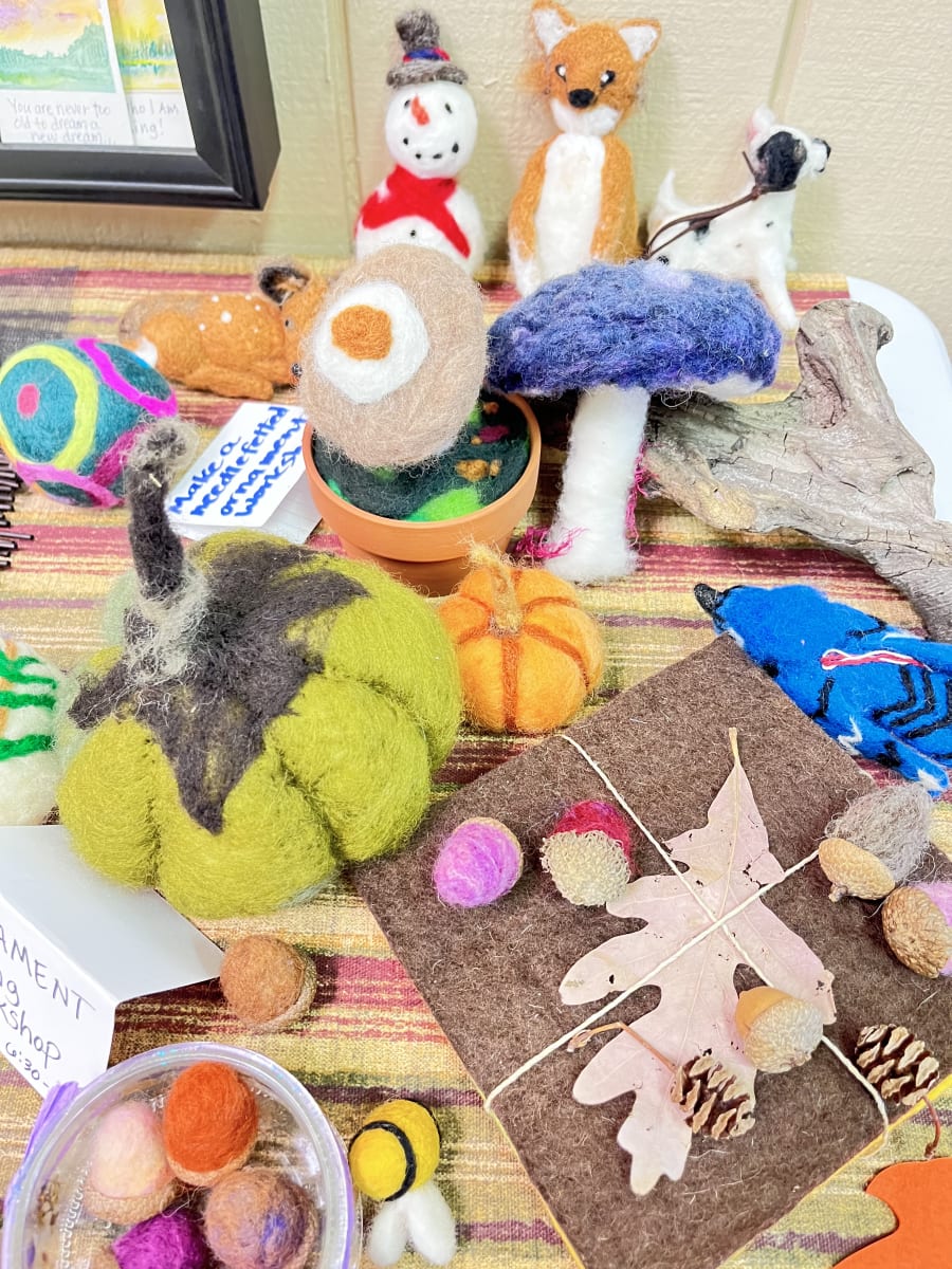 Needle Felting Party - Create a 3-D forest friend or pet
