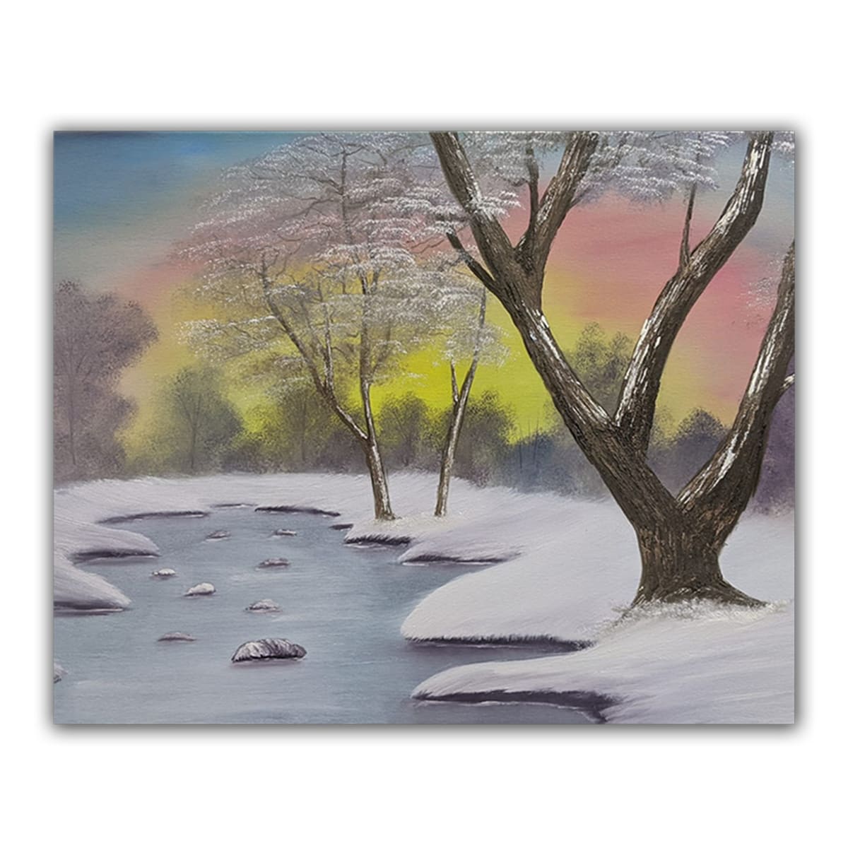 Silver Pond - Paint Like Bob Ross
